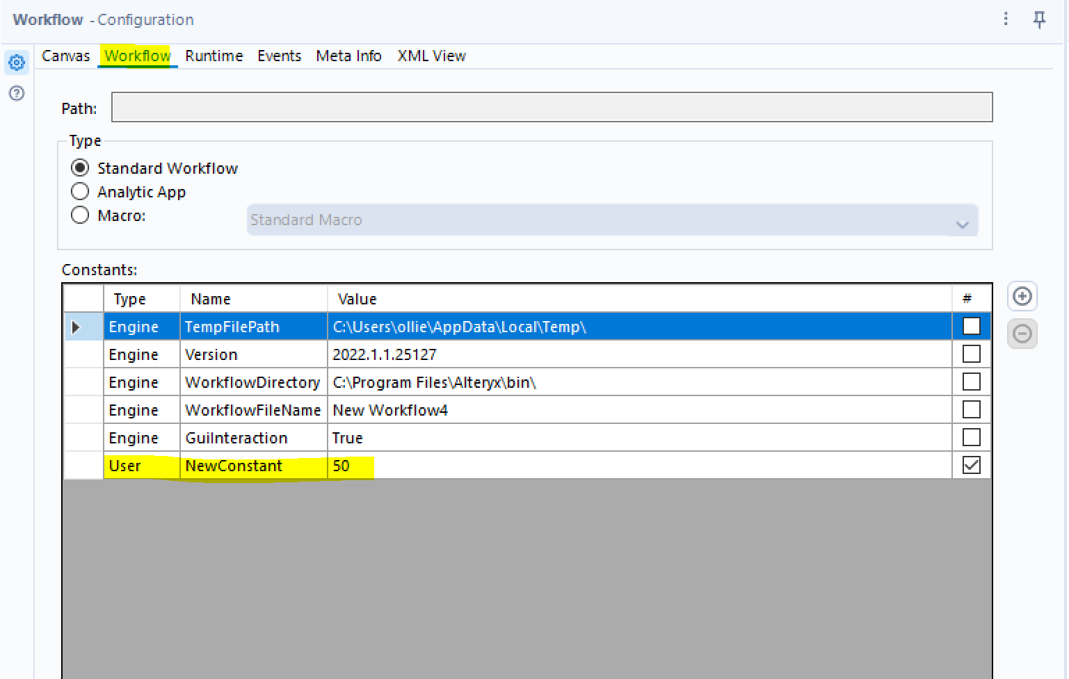 Solved: update a workflow constant - Alteryx Community