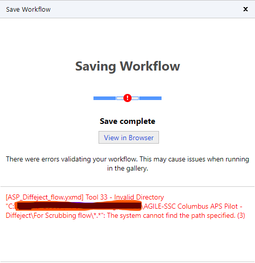 When publishing flow to Gallery - Can't find path - Alteryx Community