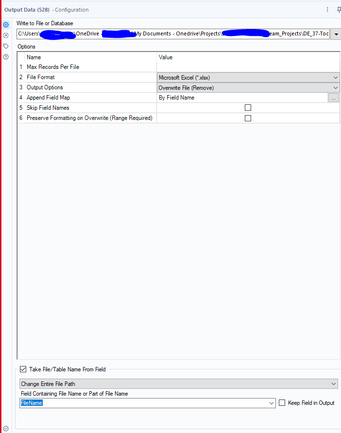 "Change Entire Filepath" Output functionality not ... - Alteryx Community