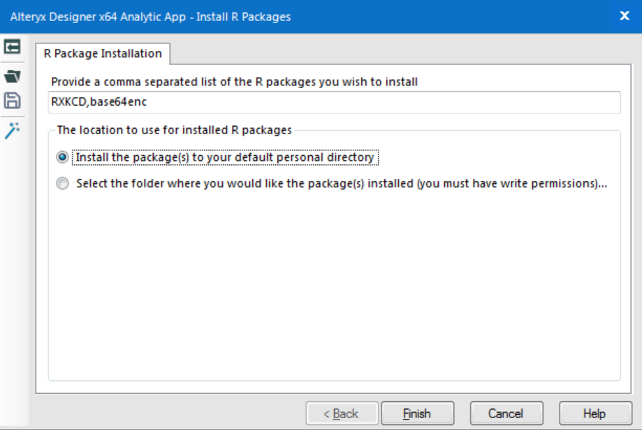 Instalando pacotes R - Alteryx Community