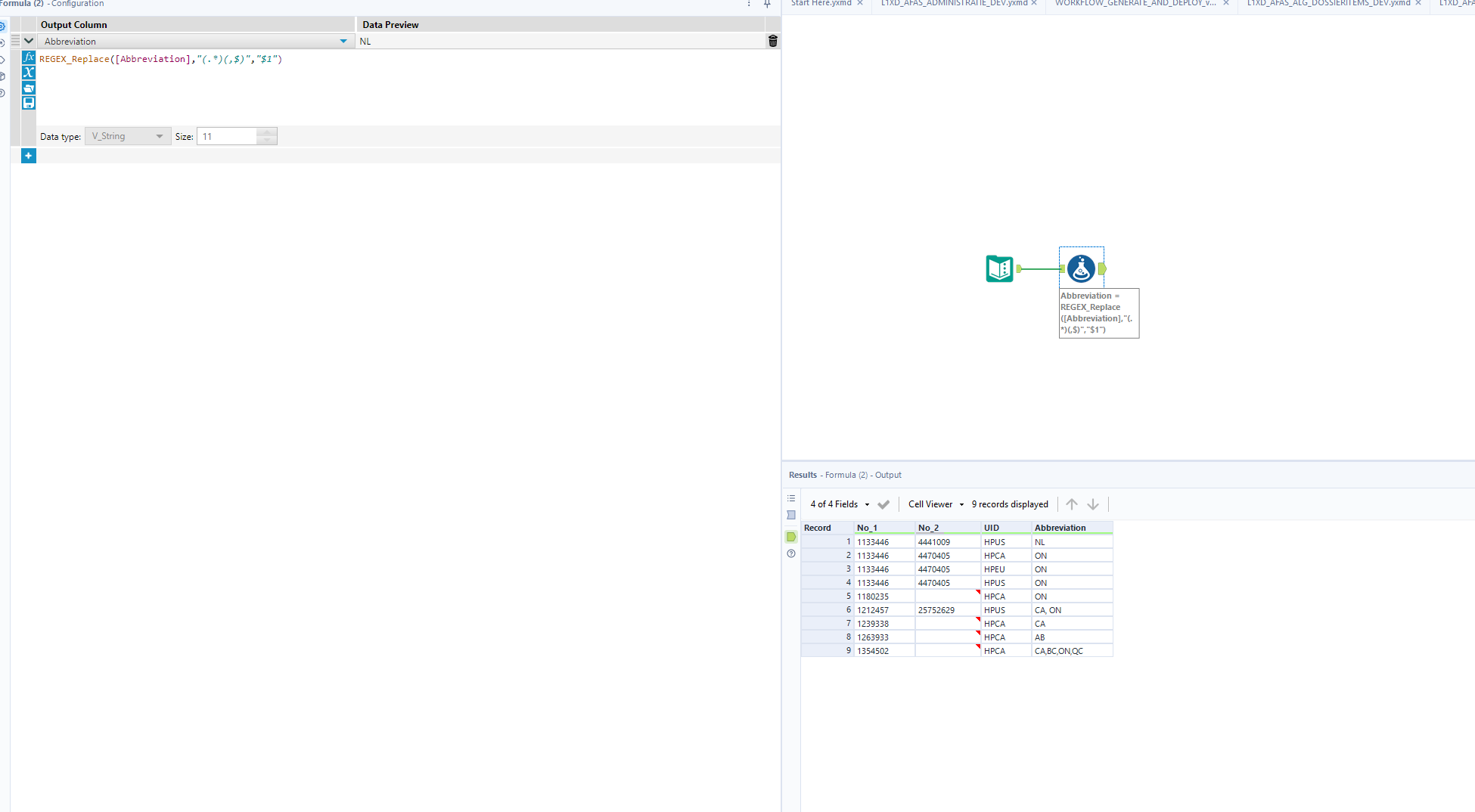 Solved: Remove unnecessary characters from record - Alteryx Community