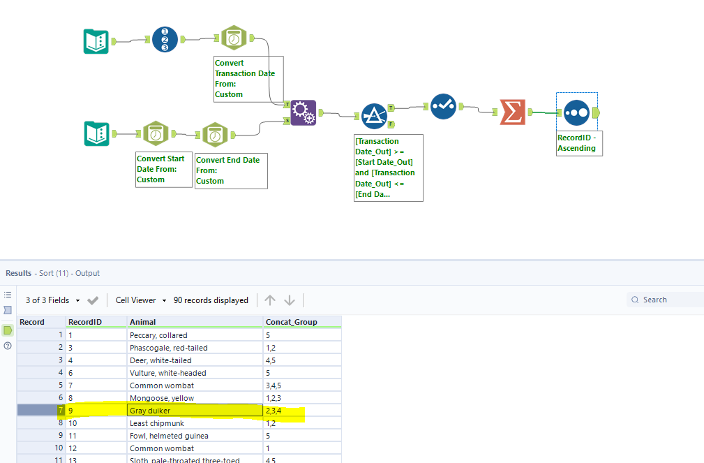 Solved: Loop through transactions and identify which group... - Alteryx Community