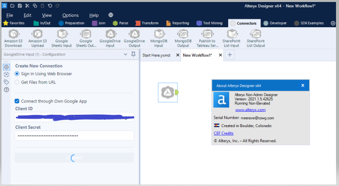 Solved: How to connect Google Drive on the alteryx designe... - Alteryx Community