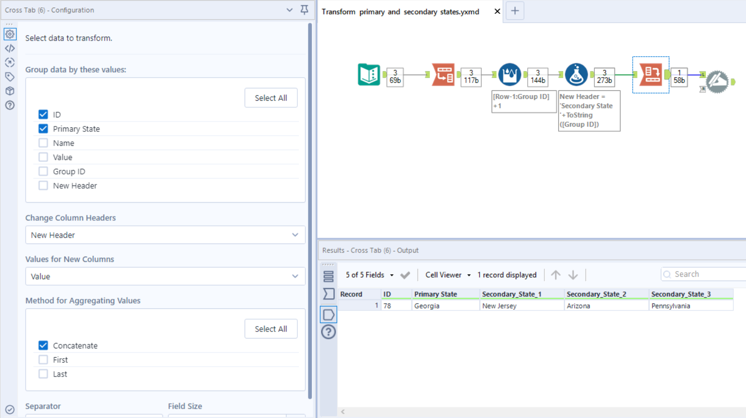 Solved Grouped Pivot From Rows Alteryx Community 