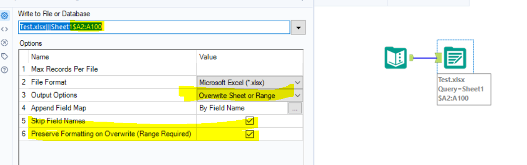 Output Data to Predefined excel template - Alteryx Community