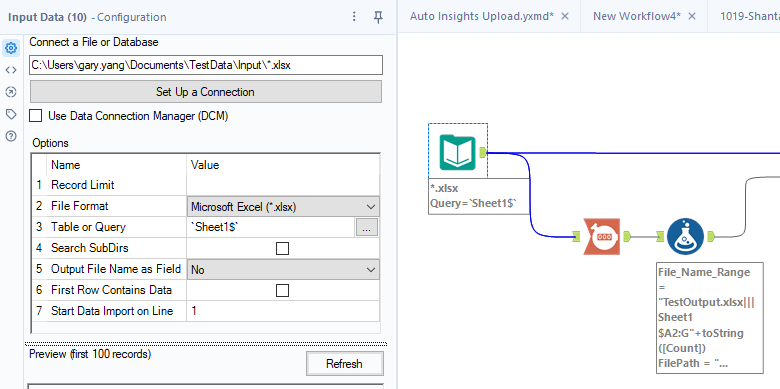 Copy paste data/import Data into another template - Alteryx Community