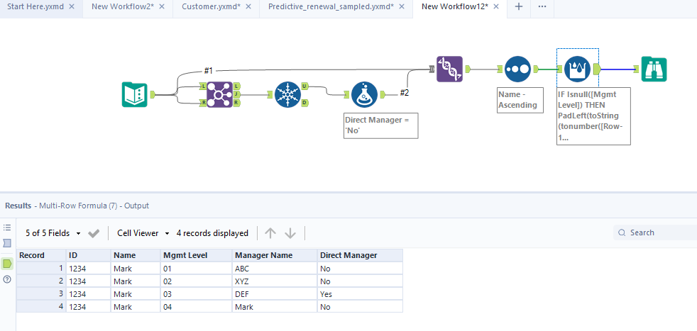 Creating Own Employee in an Parent child Hierarchy... - Alteryx Community