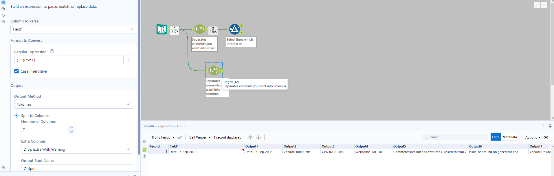 Solved: Parse data that comes in one field - Alteryx Community