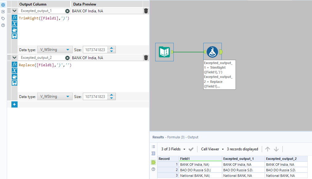 Solved: Trimming issue - Alteryx Community