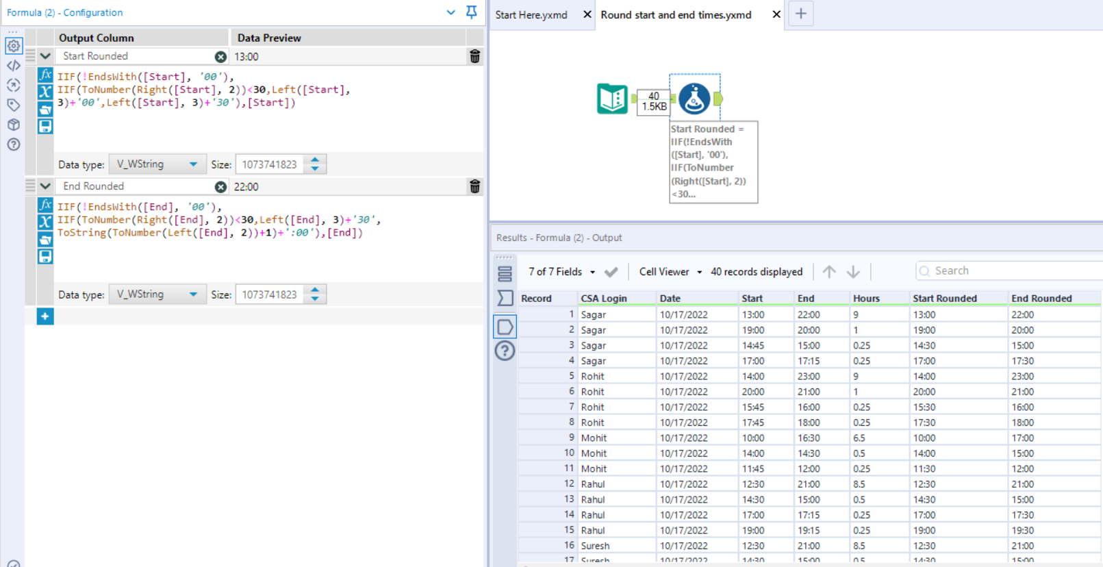 Solved: Need to change the Start and end time In Increment... - Alteryx ...