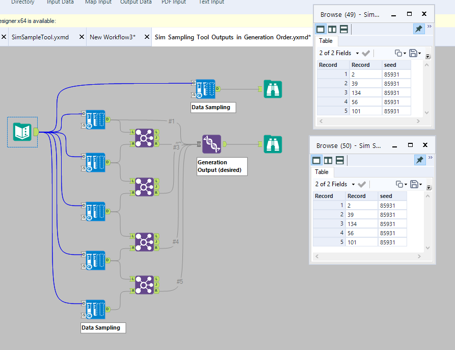 Solved: Random % Tool - Output in generation order - Alteryx Community