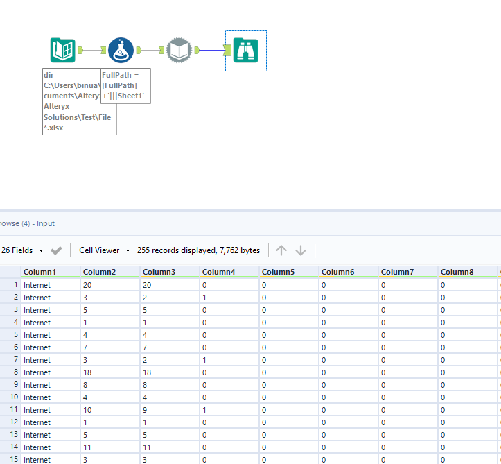 Union data from all files in a directory - Alteryx Community