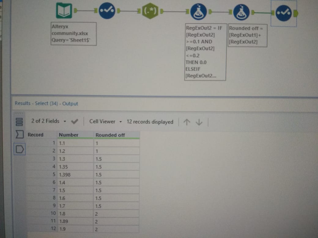 Solved: Need to round off number based on condition - Alteryx Community
