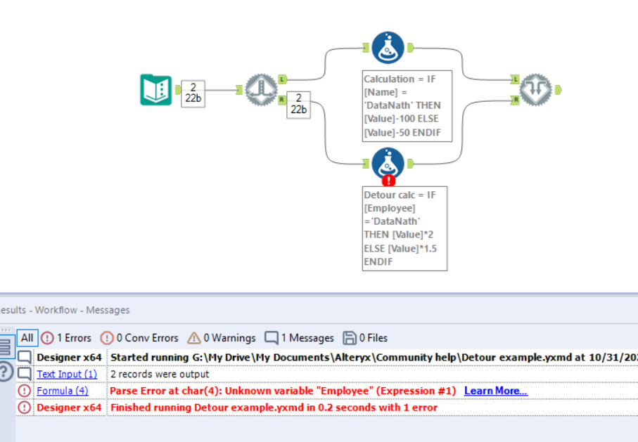 Why is this piece of the workflow even running? - Alteryx Community