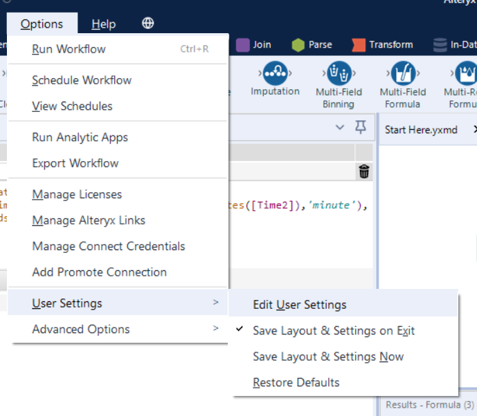 Solved: Column status bar not showing - Alteryx Community