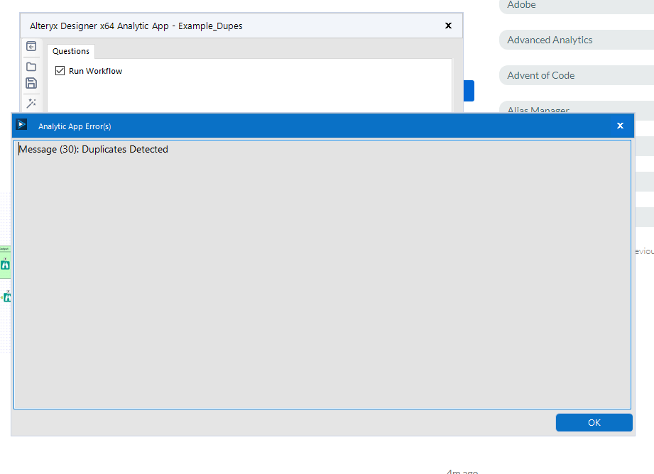 Show browse tool results with test tool in app? - Alteryx Community