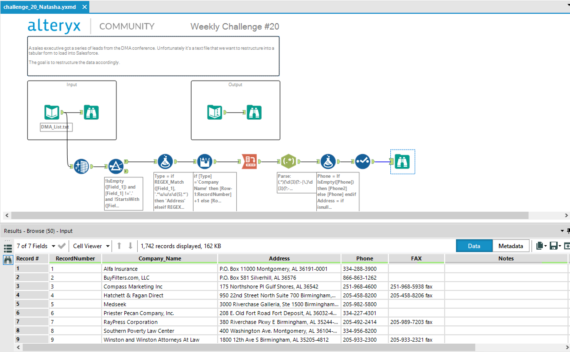 Challenge #20: List Parsing - Alteryx Community