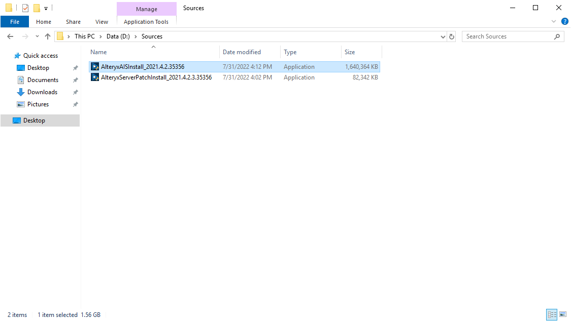 Alteryx Server Silent Patch Upgrade