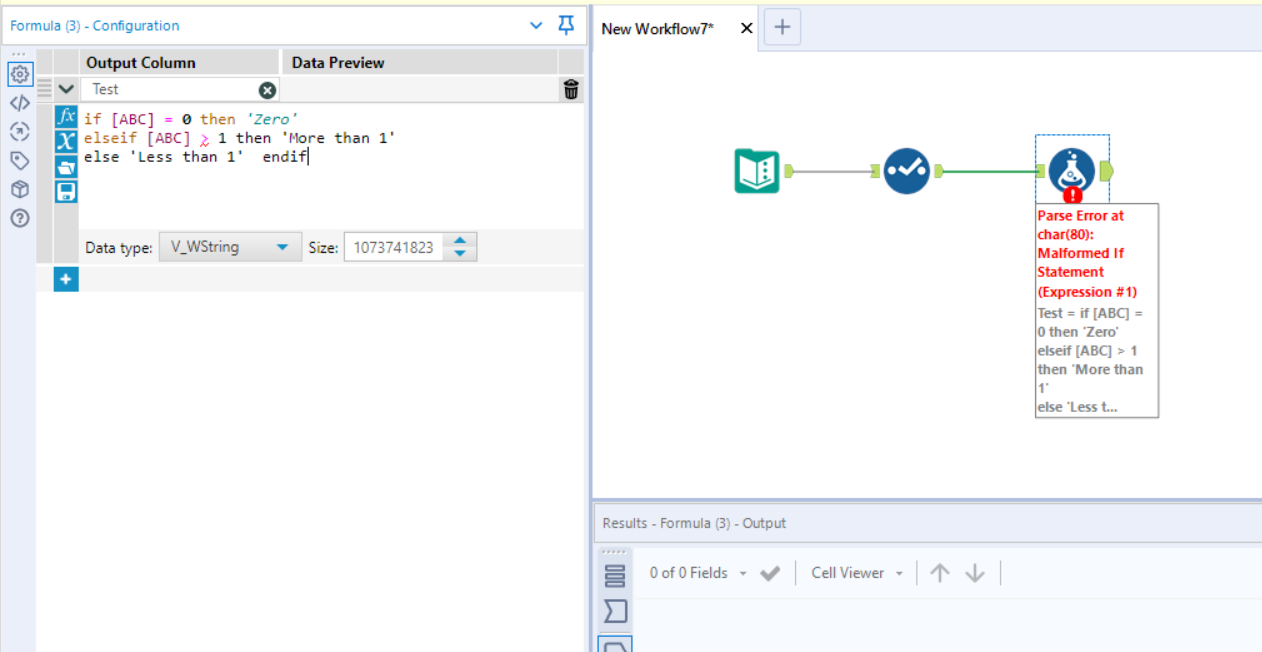 Malformed If Statement Alteryx Community 