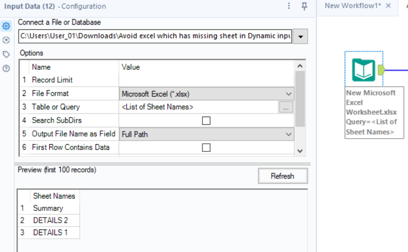 Solved: HOW TO SELECT SPECIFIC SHEETS IN A WORKBOOK AND CO... - Alteryx Community