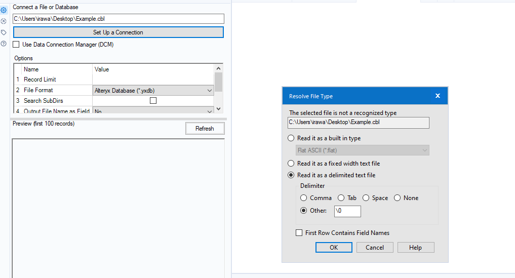 How to import COBOL files in Alteryx? - Alteryx Community
