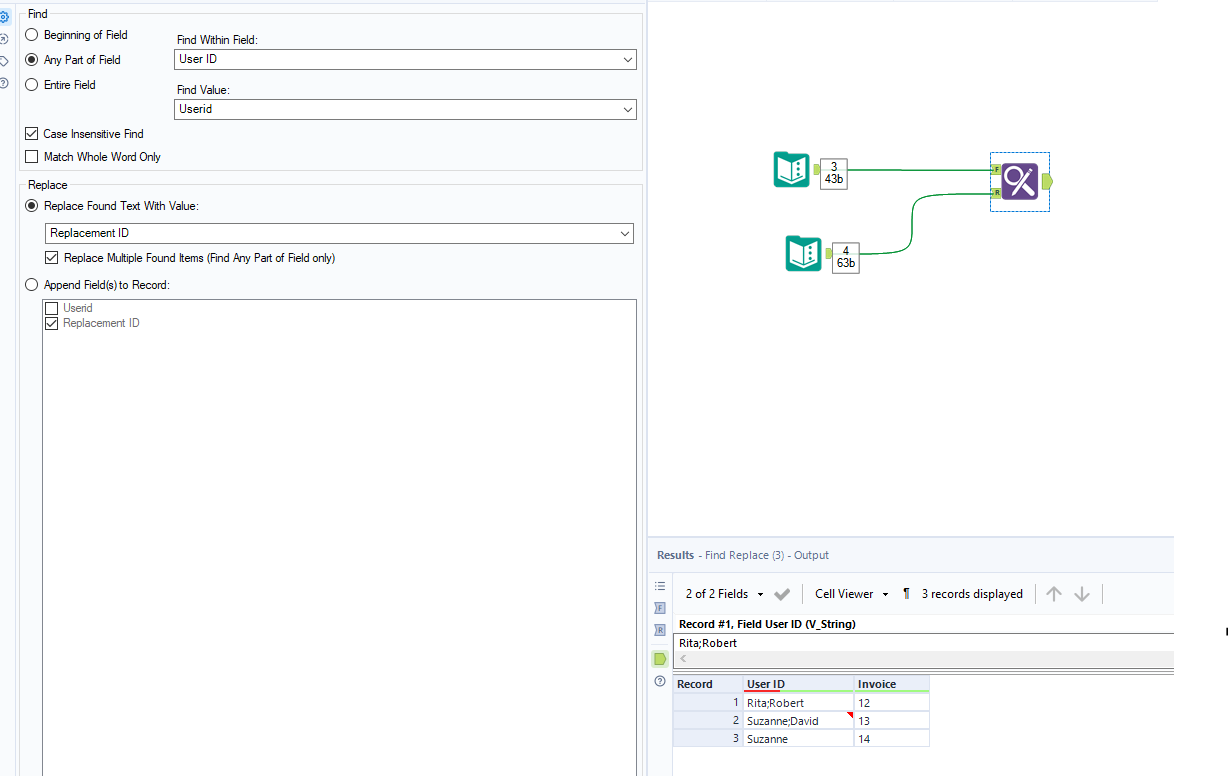 Find and replace data - Alteryx Community