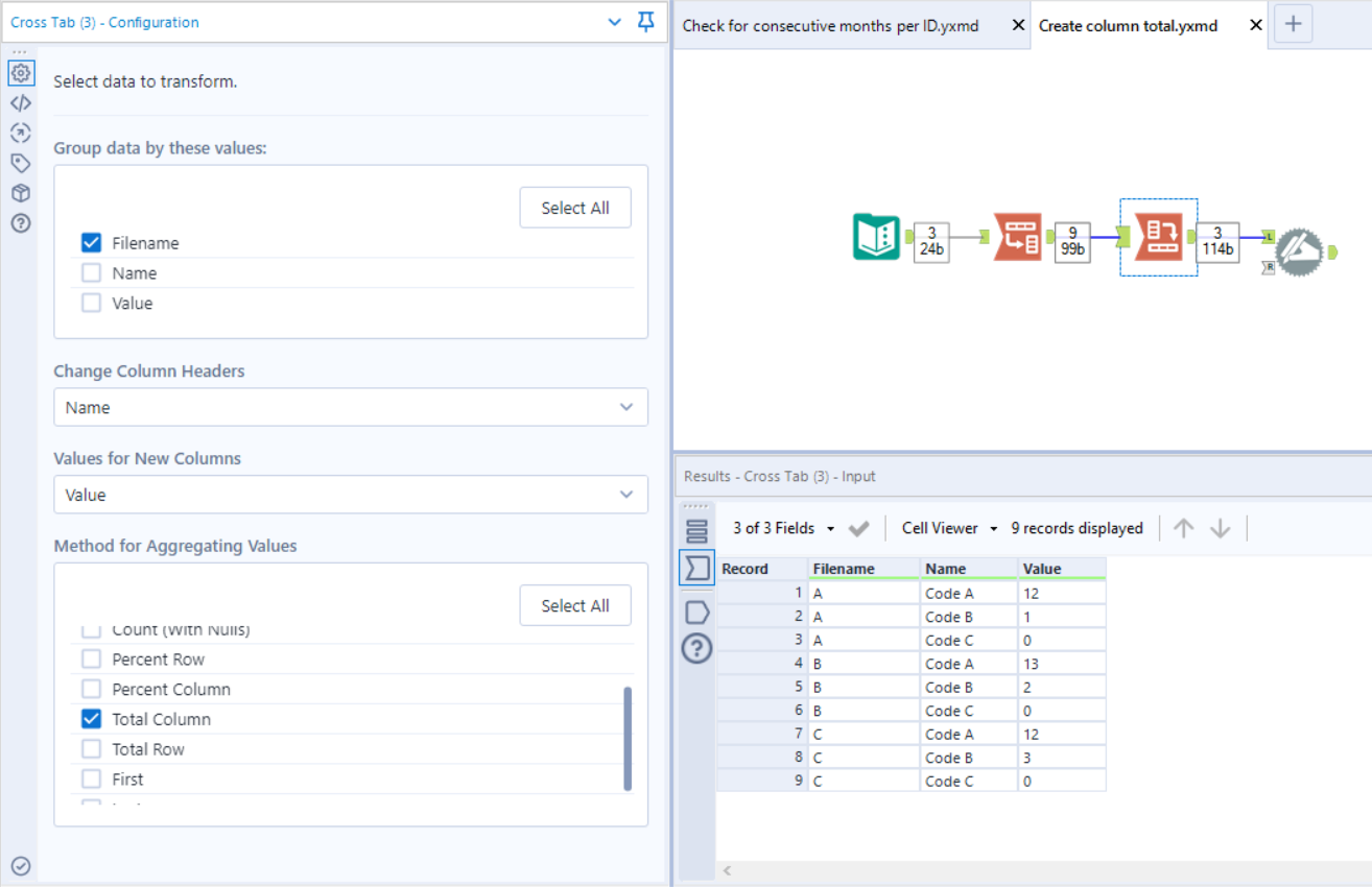 To Sum Data Even If Some Columns Are Missing Alteryx Community