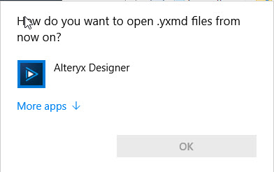 Solved: Windows folder not recognizing Alteryx filetype - Alteryx Community