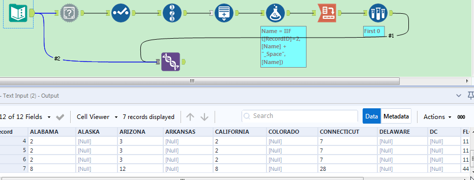 Solved: Inserting empty columns - Alteryx Community