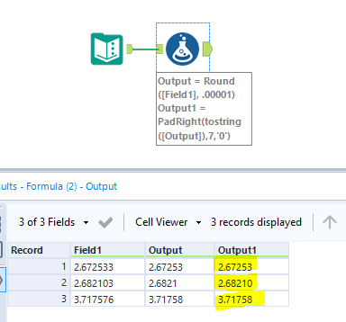 Round to 5 decimal places - Alteryx Community