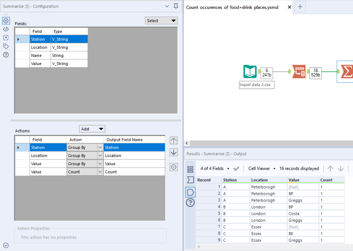 Move Row Data To Column Headings And Count Occuran Alteryx Community 