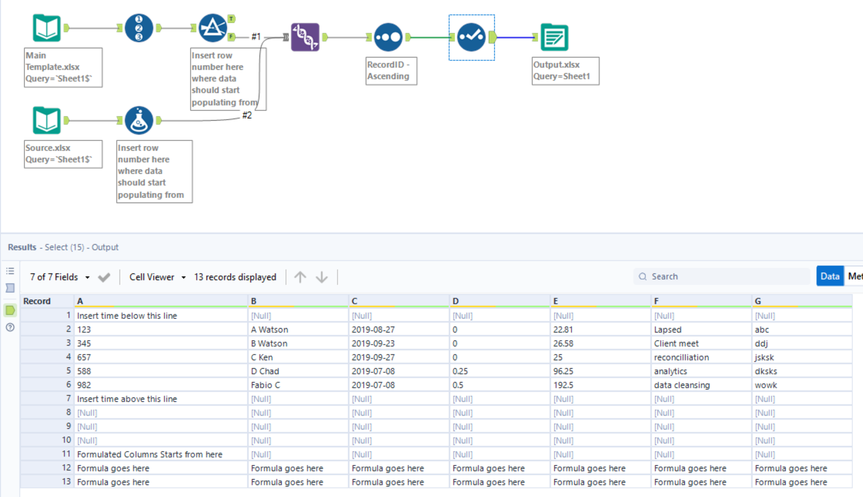 Solved: Copy paste data in existing tab based on the data ... - Alteryx ...