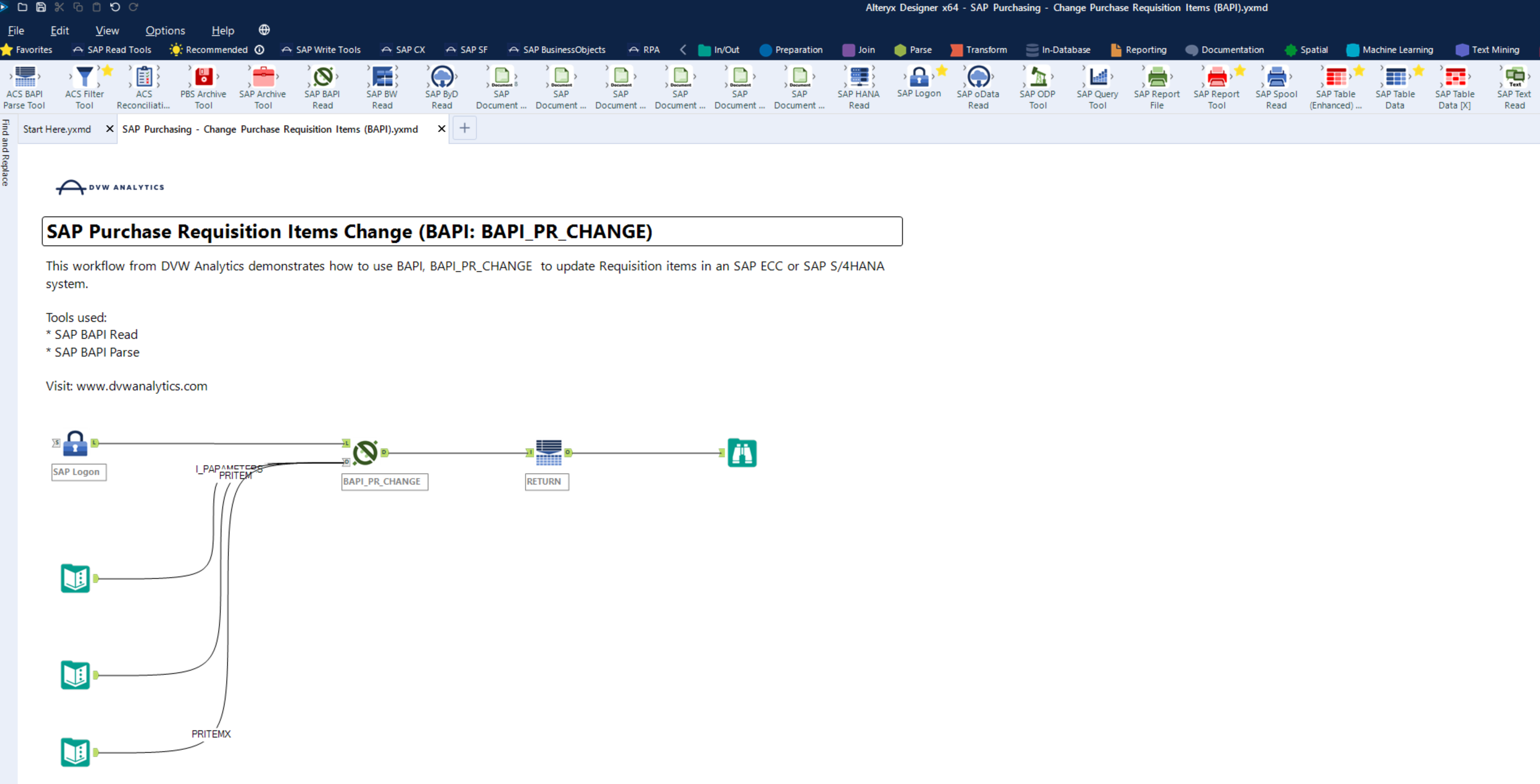 SAP Purchasing - SAP Purchase Requisition Items Ch... - Alteryx Community