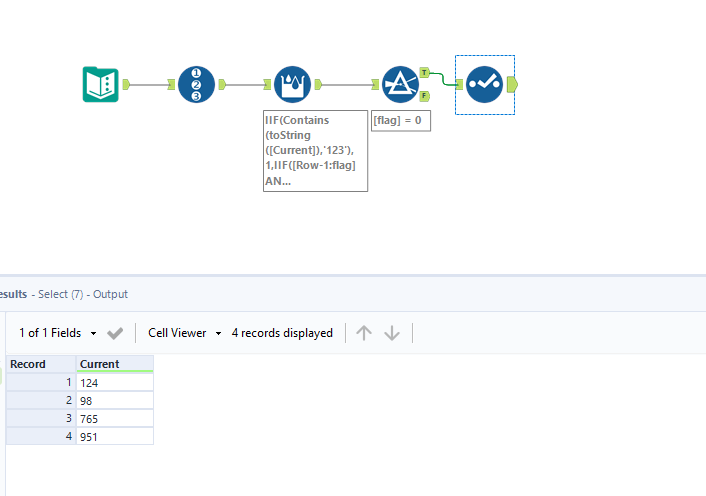 If Cell Contains Value then delete row AND next 3 ... - Alteryx Community