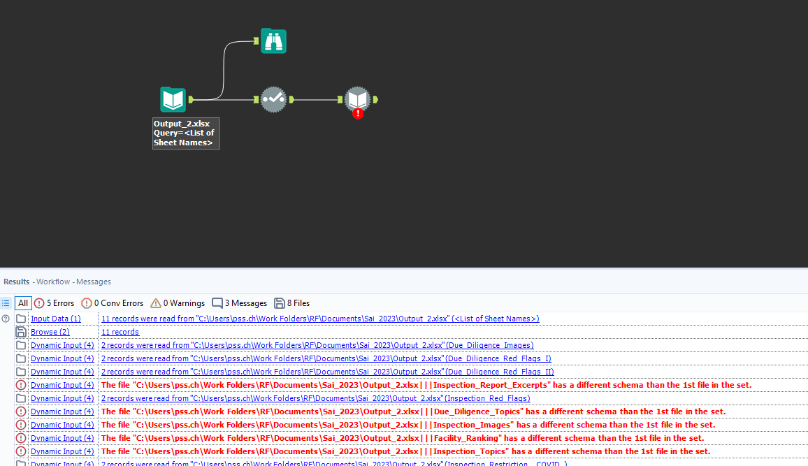 Solved: Dynamically Read all Sheets - Getting error - Alteryx Community
