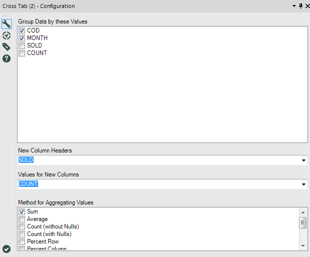 Solved: How to use Cross Tab - Alteryx Community