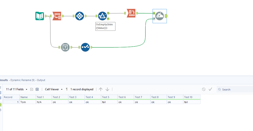 Solved: Collapse matrix results - Alteryx Community