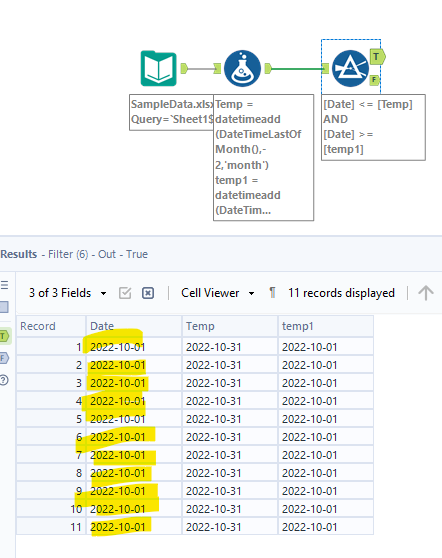 Solved: Date Filter - End of Month - Alteryx Community