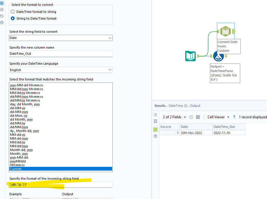 Date format 30th Nov 2022 Issue - Alteryx Community