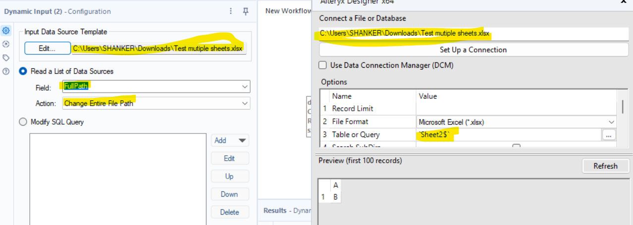 Combining the Excel files with number of sheets - Alteryx Community