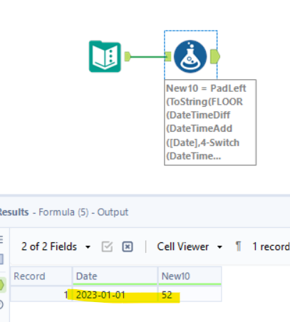Solved: DateTimeFormat %U for 1/1/2023 returns 01 instead ... - Alteryx Community