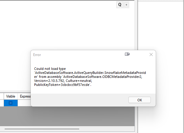 Could not load type error - SQL Table tool - Alteryx Community
