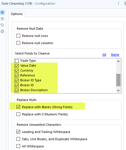 Solved Blank Columns In Csv Output File Alteryx Community