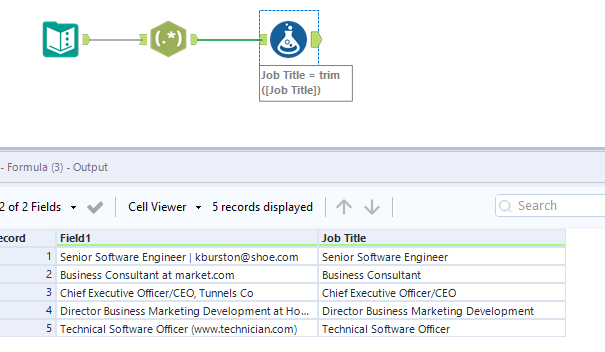 Solved: Extract Job Title Only - Alteryx Community