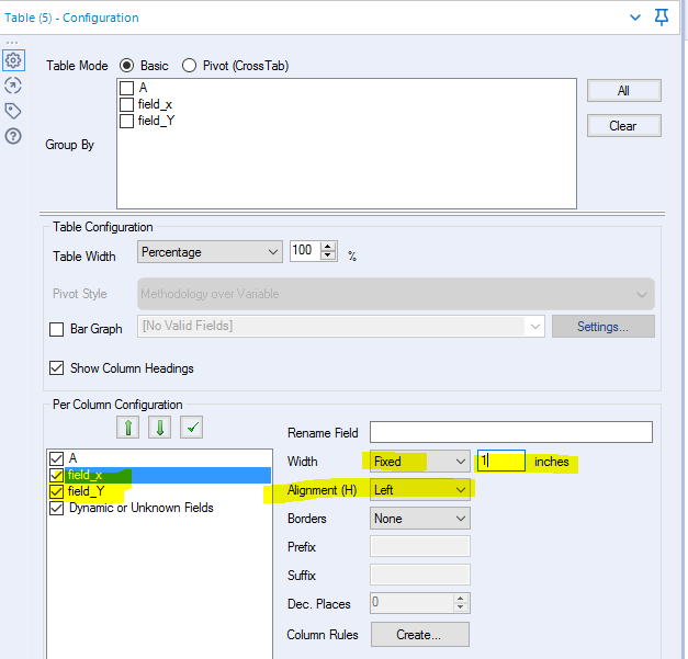 Solved: Table to Email, Shorten Width of column and align... - Alteryx Community