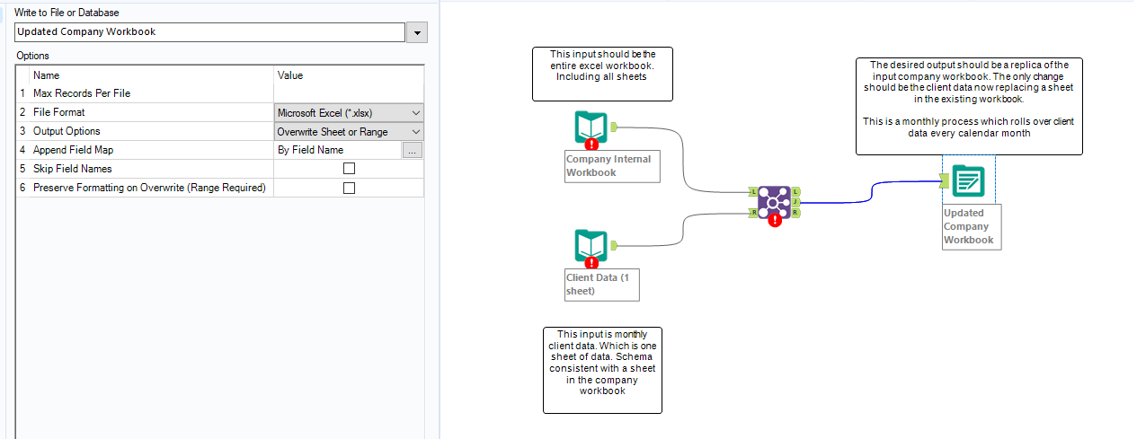 Solved Importing And Replacing Specific Sheet In An Excel Alteryx Community