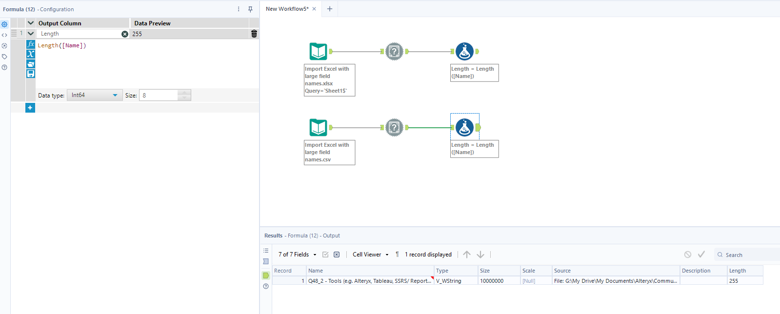 Default Length of Field Names in .xslx Input Data ... - Alteryx Community