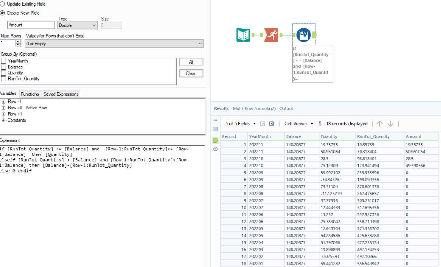 Solved: Amount Deduction by month - Alteryx Community