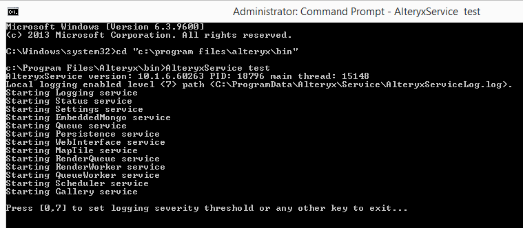 Intro to the Server command line - Alteryx Community
