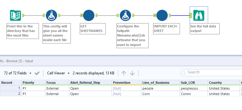 How to import multiple file with different sheets - Alteryx Community